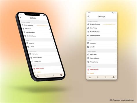 Billy Novrando On Linkedin Dailyui Settings