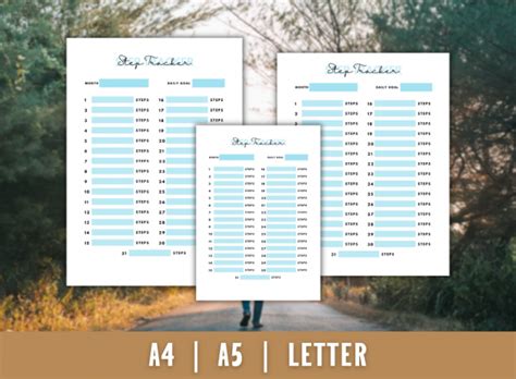 Step Tracker Boutique Printables