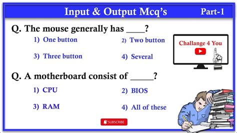 hardware and input output device mcq s computer mcq questions with