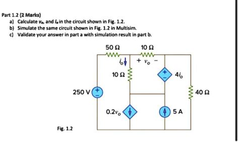SOLVED Calculate Value Of Vo And Io Show All Calculations Part 1 2