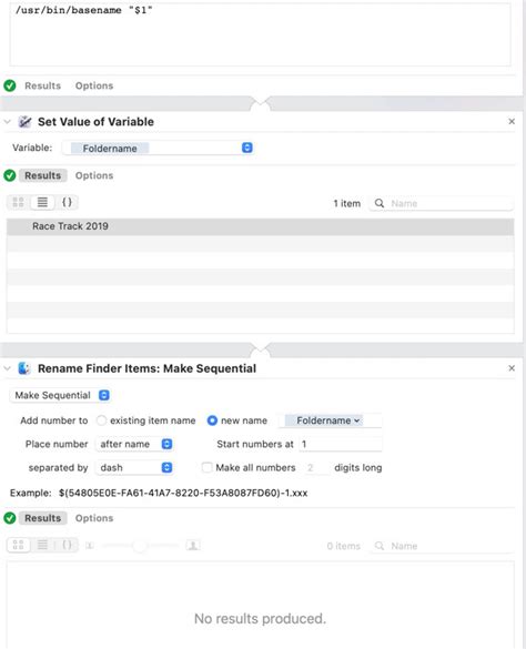Finder Renaming Files Sequentially From Folder Name With Automator
