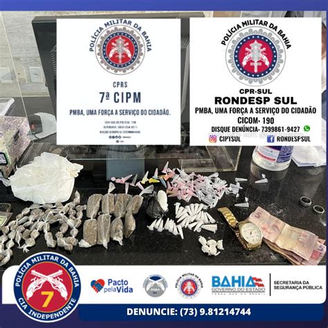 Justiça e Polícia 7ª CIPM realizada prisão e apreensão por tráfico de