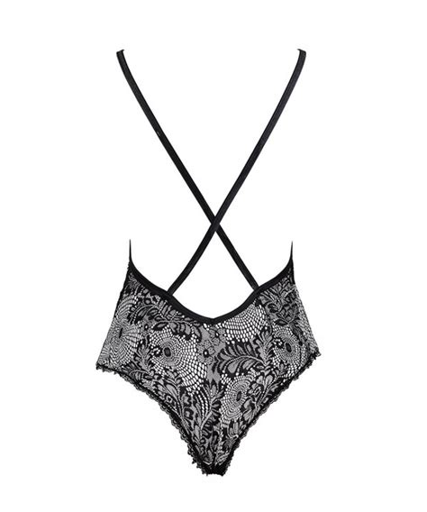 Sexy Lingerie For Women Deep V One Piece Lace Teddy Sheer Mesh Plunge