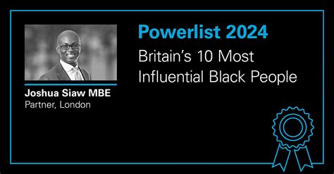White And Case Llp On Linkedin Congratulations To Partner Josh Siaw Mbe