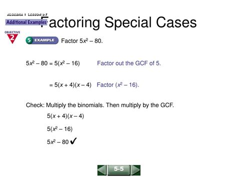 Ppt Factoring Special Cases Powerpoint Presentation Free Download Id 6310150
