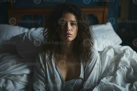 A Woman Wakes Up With Anxiety On Monday Morning Ai Generative 33487674
