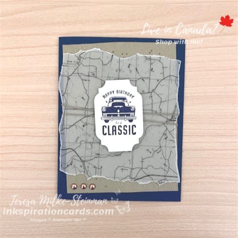 Classic Handmade Masculine Birthday Card Inkspiration Cards