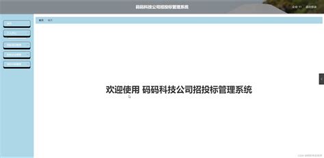 Java码码科技公司招投标管理系统ssm Csdn博客