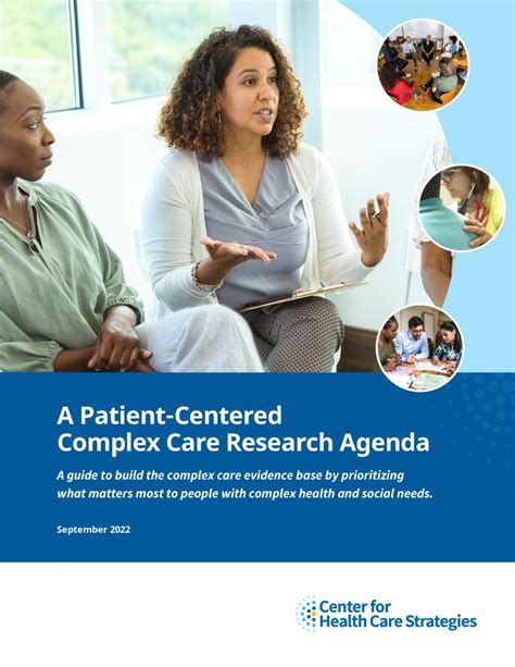 a patient centered complex care research agenda playbook