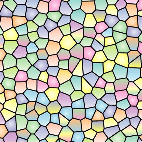 Stained Glass Window And Multi Colored Bricks Premium Vector