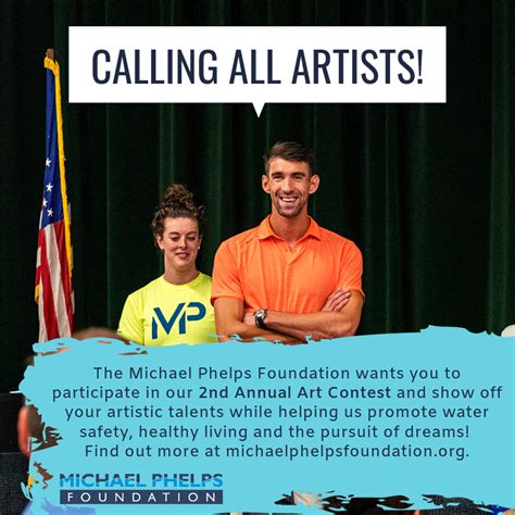 Show Off Your Artistic Talents Michael Phelps Foundation