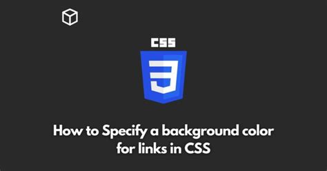 How To Add Other Styles To Hyperlinks In CSS Programming Cube