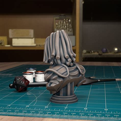 3d Printable Curse Of Strahd Zuleika Toranescu Bust Pre Supported
