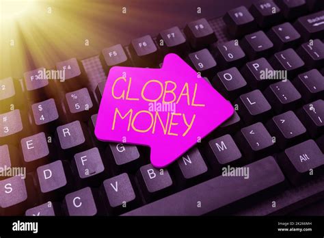 writing displaying text global money business concept international