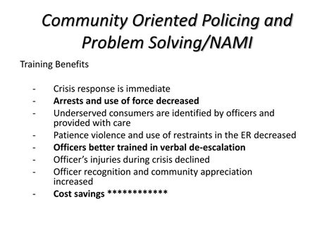 PPT Community Oriented Policing And Problem Solving PowerPoint
