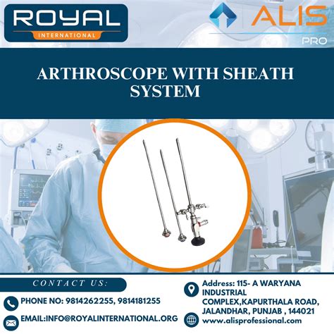 Arthroscope With Sheath System At Best Price In Jalandhar Royal