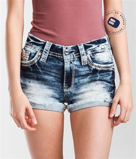 Rock Revival Nadine Mid Rise Stretch Short Womens Shorts In Nadine