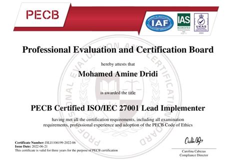 amine dridi on linkedin isms lead implementer iso 23 comments