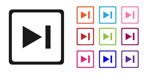 흰색 배경에 격리 된 검은 색 빨리 감기 아이콘입니다 다채로운 아이콘을 설정합니다 벡터 일러스트레이션 Mp3 플레이어에 대한 스톡 벡터 아트 및 기타 이미지 Istock