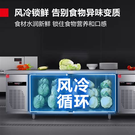 德玛仕DEMASHI 风冷工作台冰柜 商用不锈钢冷藏柜操作台 冷柜保鲜工作台奶茶店冰箱 风冷全冷藏工作台 TK0 4L2F 全冷藏 风冷全