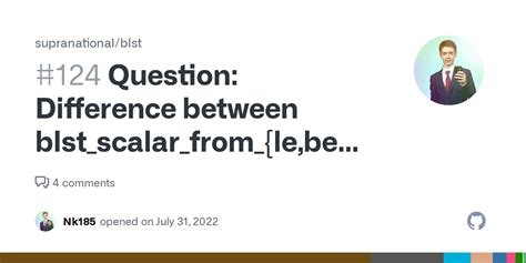 Question Difference Between Blst Scalar From Le Be Bytes And Blst