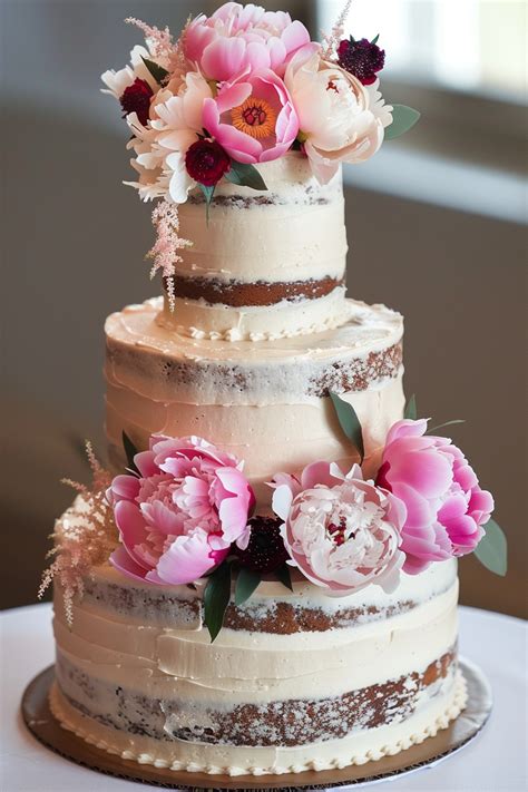 50 Semi Naked Wedding Cake Ideas