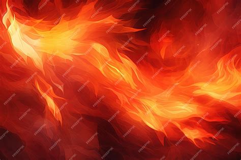 Premium Ai Image Flaming Background
