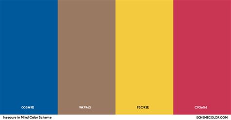 Insecure In Mind Color Scheme Palettes