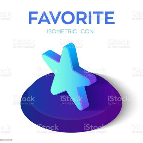 좋아하는 아이소메트릭 아이콘 3 차원 Isometric 좋아하는 기호 스타 아이콘입니다 만든 모바일 웹 장식 인쇄 제품 응용