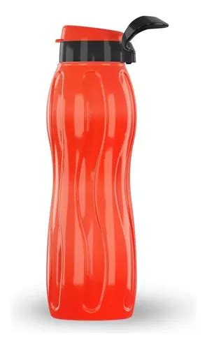 Garrafa De Água Squeeze Plástico Neon 1000ml Homeflex Cor Laranja