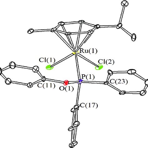 Molecular Structure Of Rucl 2 η 6 P Cymene κp Ph 2 Poph 4