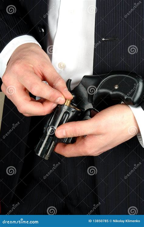 Reloading Gun Stock Image Image Of Pistol Model Fire 13850785