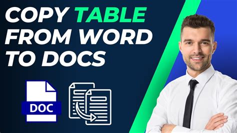 How To Copy Table From Word To Google Docs Youtube