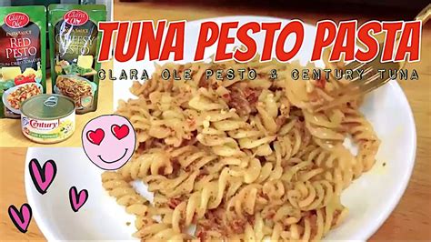 Tuna Pesto Pasta Using Clara Ole Pesto Century Tuna Youtube
