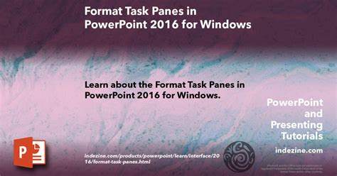 format task panes in powerpoint 2016 for windows