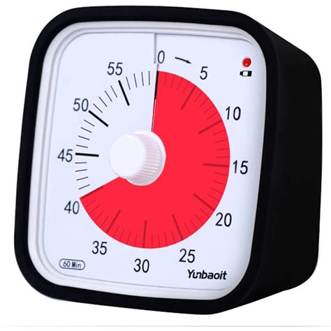 Visual Timer 60min Luokkahuone Lapsille Black Fyndiq