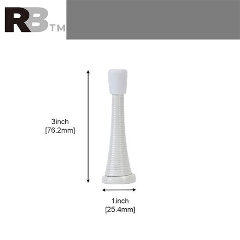 Reliabilt 3 In White Spring Door Stop 07 3556 At