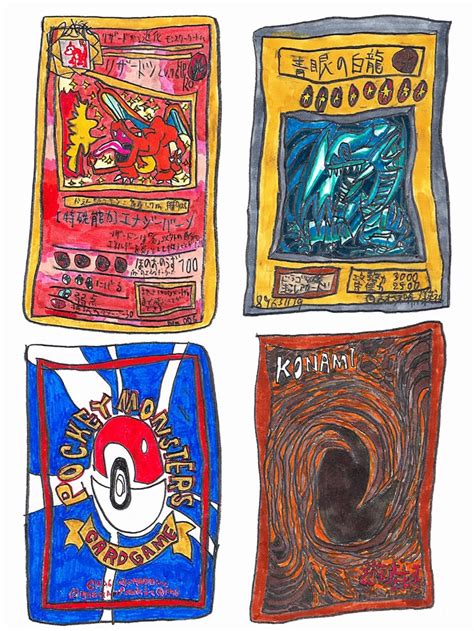 Pokemon Card Back Drawing Illustration Art Pokemon Cards