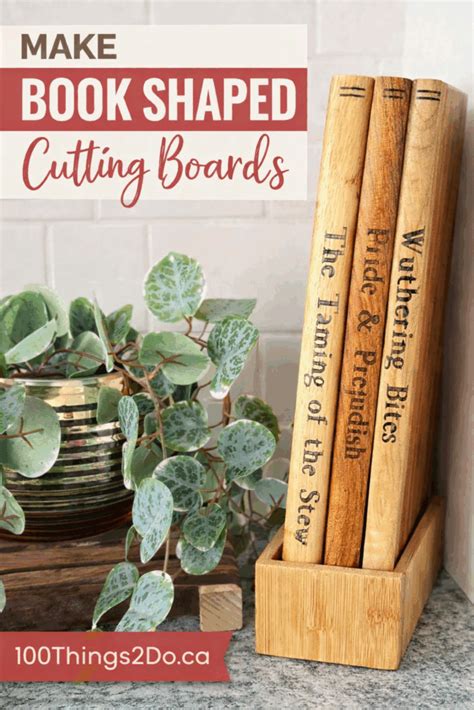How To Make Book Shaped Cutting Boards Because Even Messy Kitchens