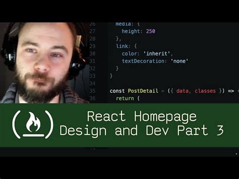 React Homepage Design And Development Part 3 P5d35 Live Coding With Jesse
