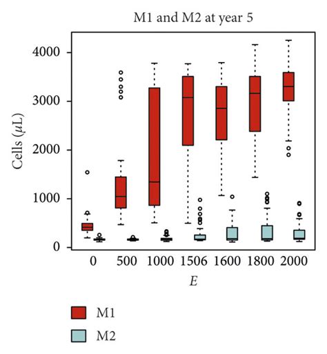 Number Of Macrophages In The Two Differentiation Classes M1 And M2 Per Download Scientific