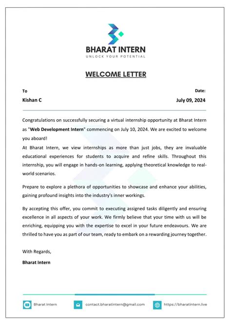 Kishan C On Linkedin Bharatintern Internship