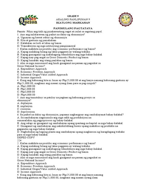 Week 1 Paikot Na Daloy Ng Ekonomiya Pdf