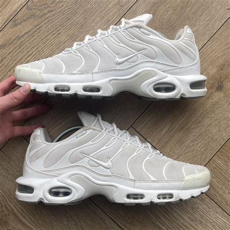 Nike Triple White Tns Mens Uk10 Few Scuffs Depop