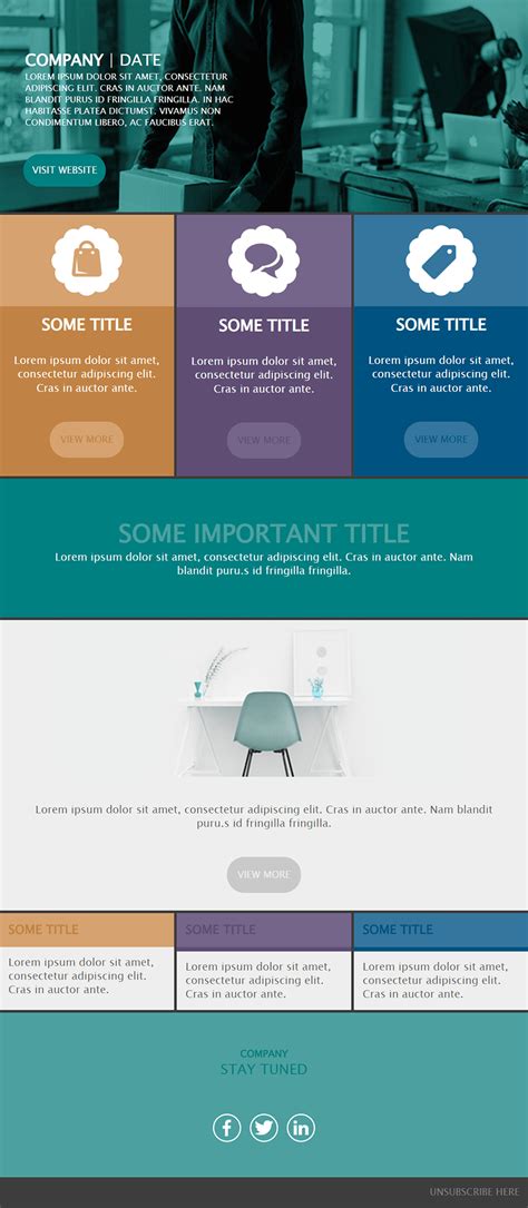 Infographic Newsletter Template