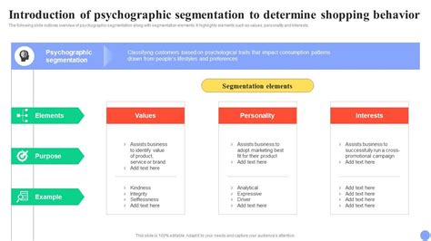 Guide For User Segmentation Introduction Of Psychographic Segmentation