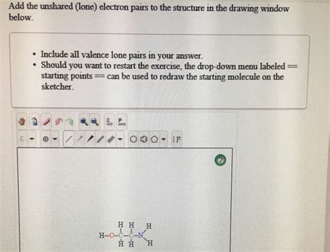 Solved Unshared Or Lone Electron Pairs Play An Important
