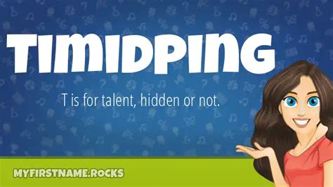 Timidping First Name Personality And Popularity