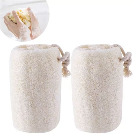 2 Natural Loofah Bath Sponges Luffa Shower Scrubber £839 Picclick Uk