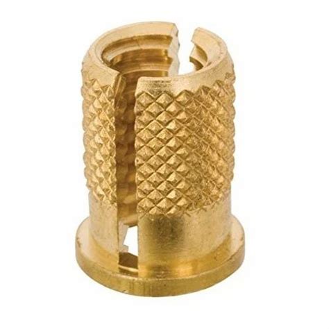 Round Brass Vaned Expansion Insert For Thermo Plastic Size M2 X 37
